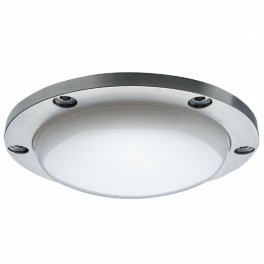 Ceiling Mount, 1,500 lm, Waterproof LED Light Fixture - 60HH88 ...