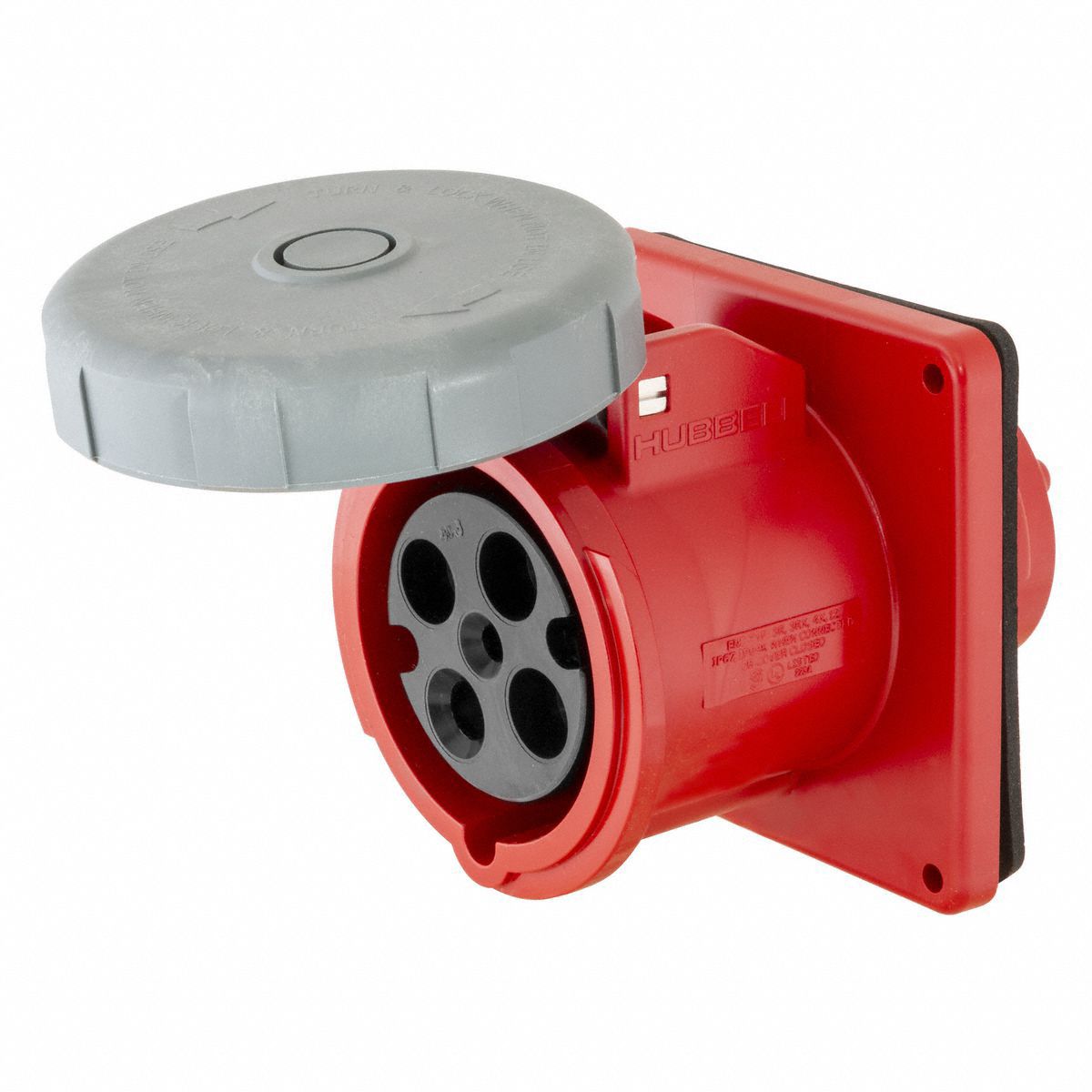 HUBBELL Pin And Sleeve Receptacle 100 A Amps Plugs And Receptacles