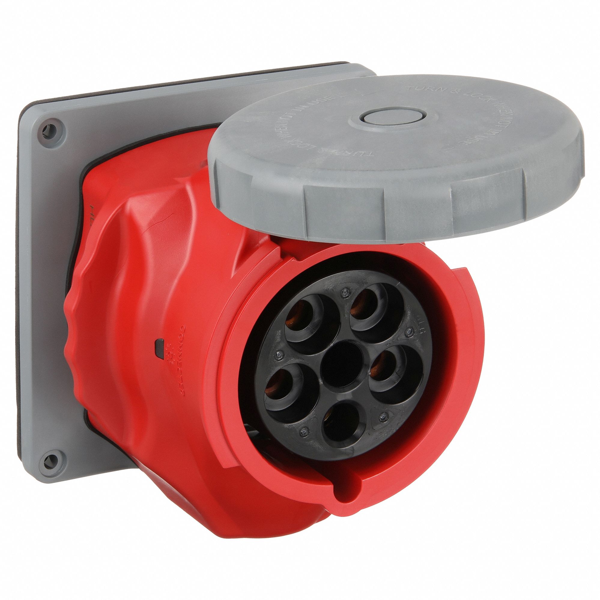 100 A, 200/346 to 240/415V AC, Pin and Sleeve Receptacle - 60HJ66 ...