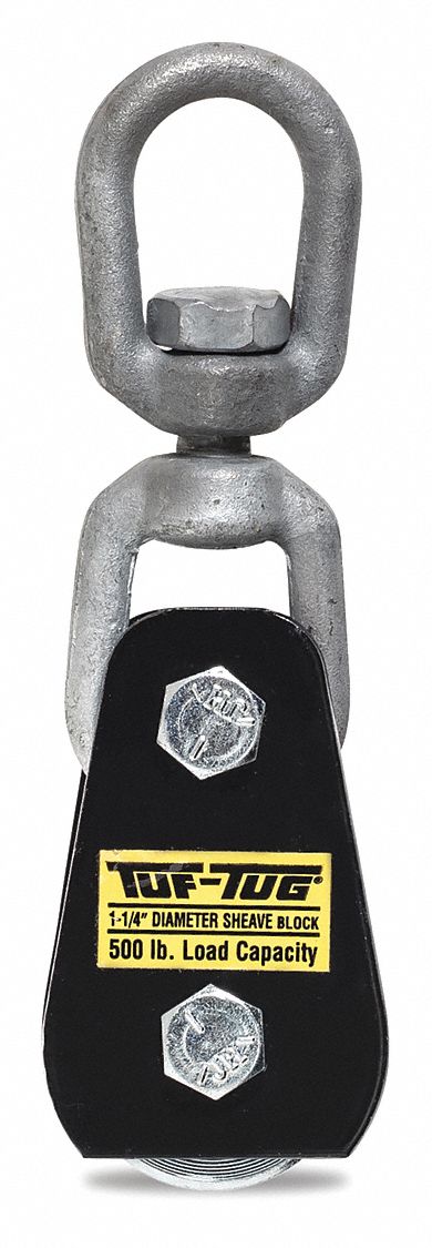 Tuf-Tug TTSB500E Tuf-Tug Sheave Blocks, Swivel Eye, Designed For Wire ...