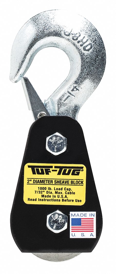 Tuf-Tug TTSB1000H Tuf-Tug Sheave Blocks, Eye Hook, Designed For Wire ...