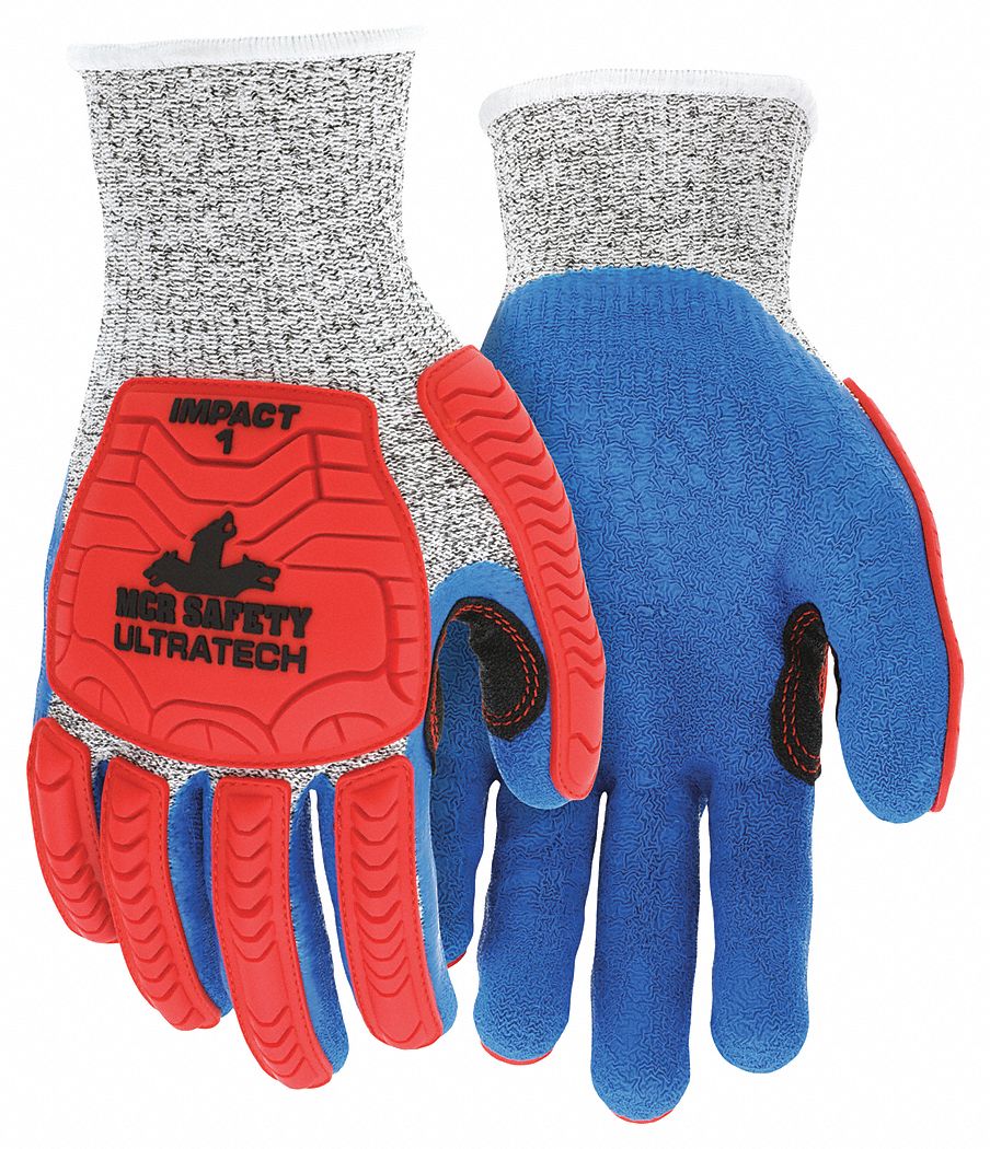 MCR SAFETY, M ( 8 ), ANSI Cut Level A4, Coated Gloves - 60HP22|UT1951M - Grainger