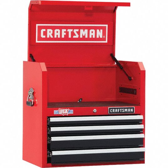 CRAFTSMAN, 4 Drawers, Light Duty, Top Chest - 60HT21|CMST22641RB - Grainger