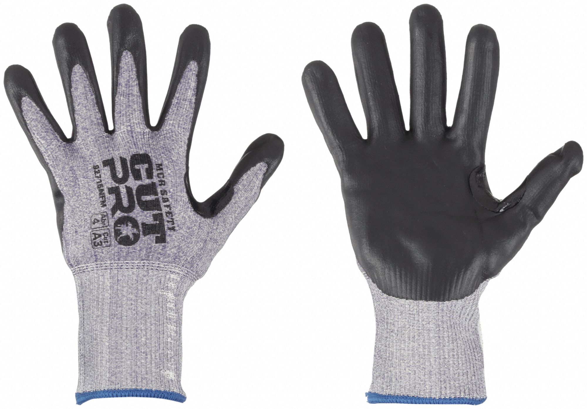 MCR SAFETY, M ( 8 ), ANSI Cut Level A3, Coated Gloves - 60JA25|92715NFM - Grainger