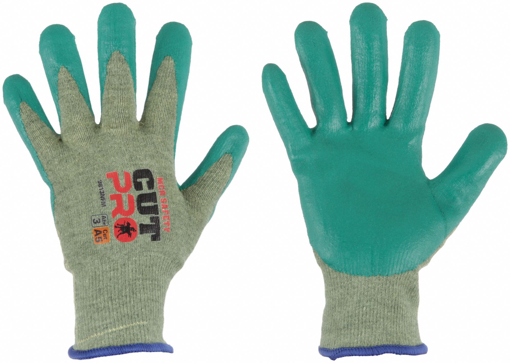 MCR SAFETY, XL ( 10 ), ANSI Cut Level A5, Coated Gloves - 60JA81|9813NFXL - Grainger