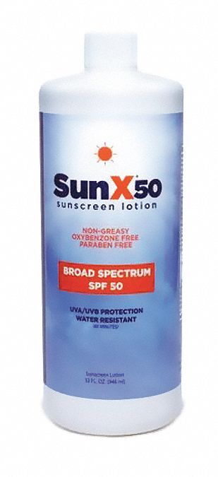 SUNX, 50 SPF, Lotion, Sunscreen - 60JC76|18-910G - Grainger