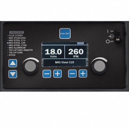 MILLER ELECTRIC Multiprocess Welder: Multimatic 235, DC, MIG/Stick/TIG ...