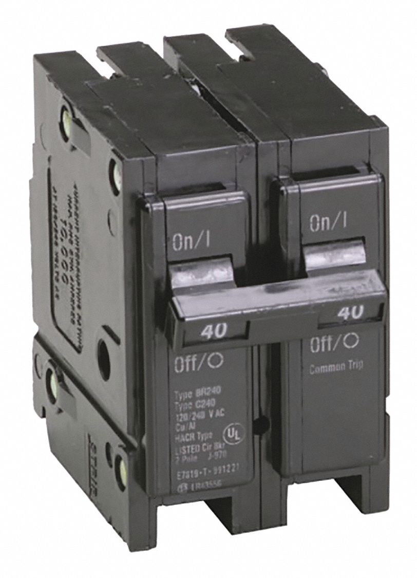 EATON, 40 A, 120/240V AC, Circuit Breaker - 60JL36|BR240 - Grainger