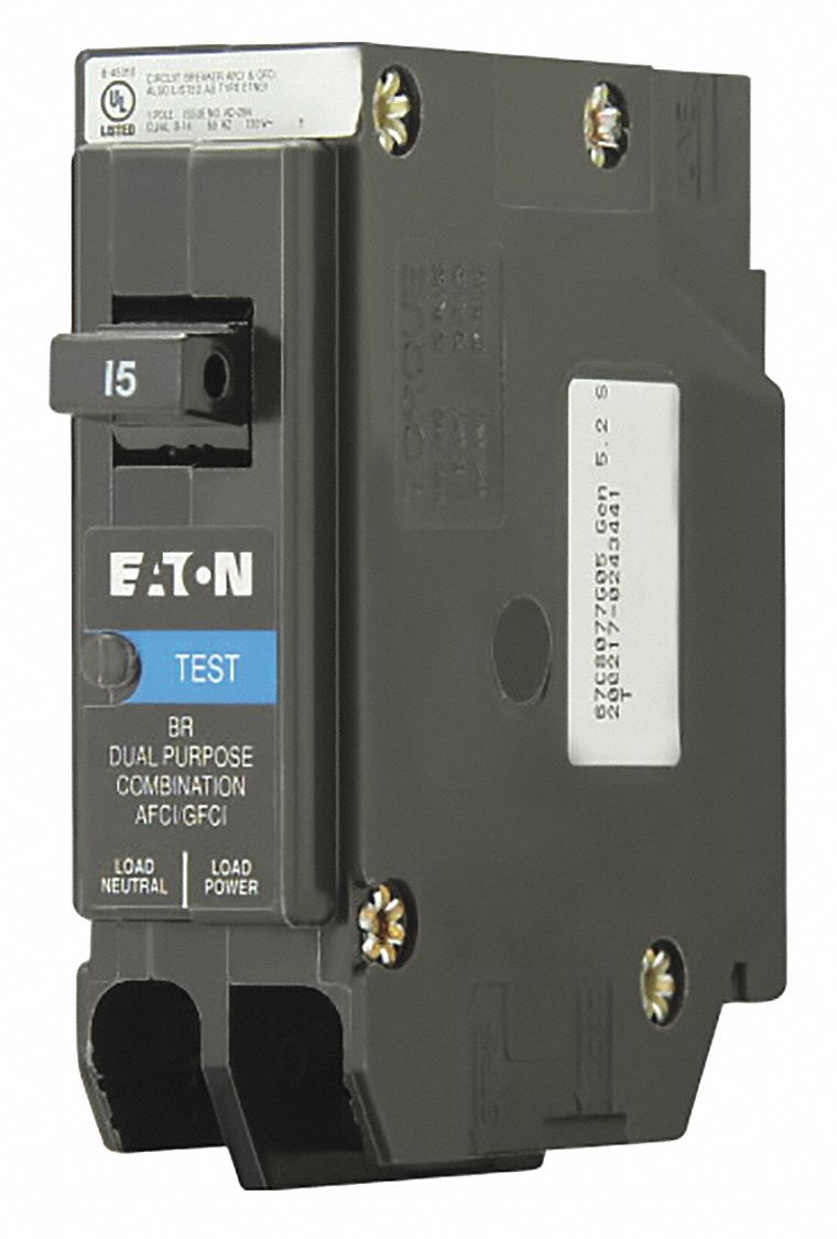 EATON, 15 A, 120V AC, Circuit Breaker - 60JL45|BRP115DF - Grainger