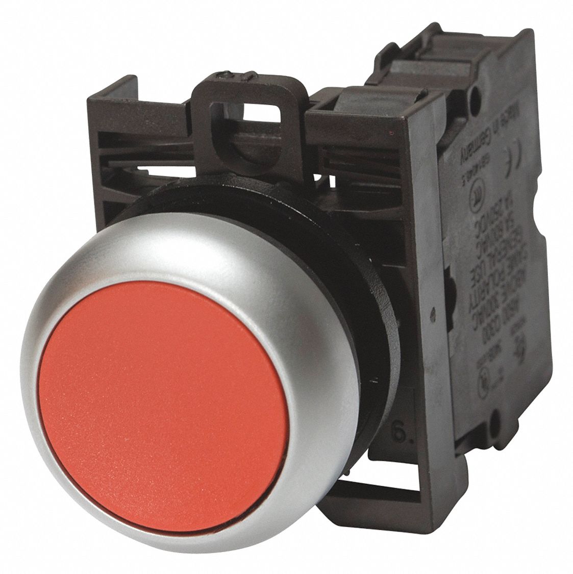 EATON, Illuminated, Flush Profile, Illuminated Push Button - 60JM21|M22-DL-R-K01-230R - Grainger