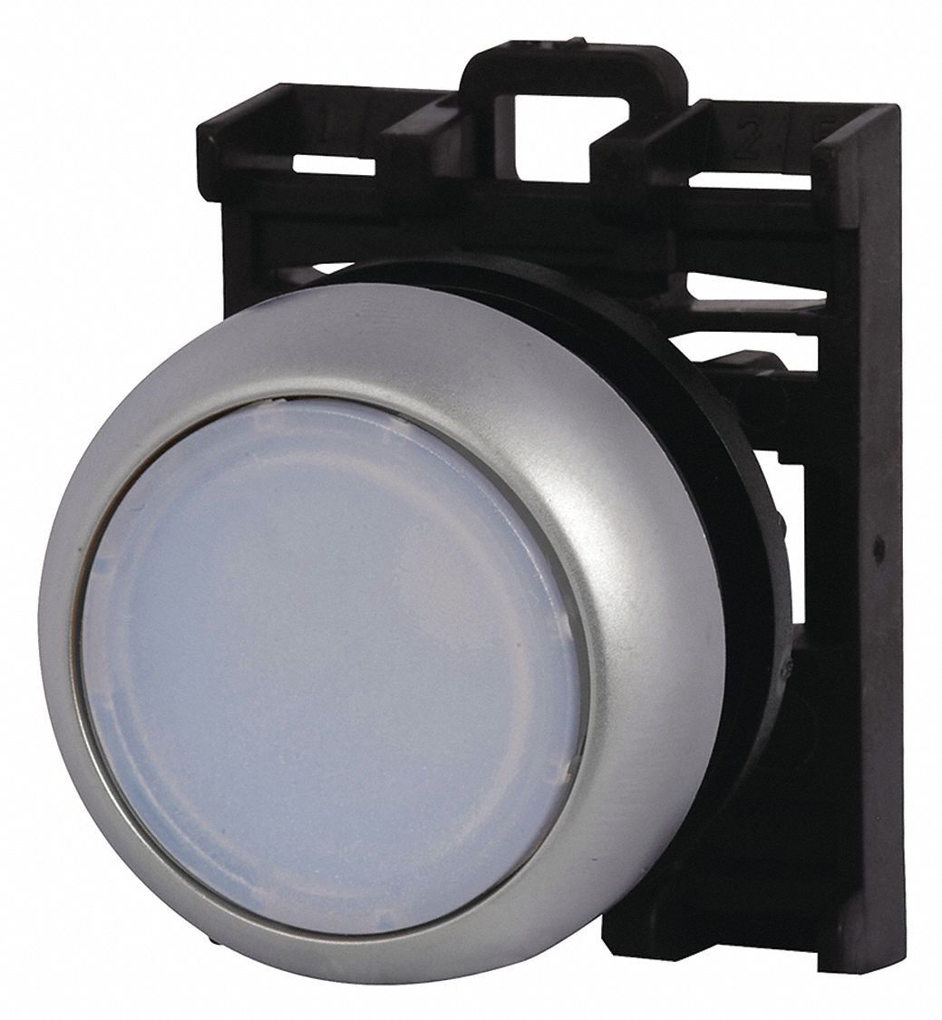 EATON, 22 mm Mounting Size, Non-Metallic, Flush Push Button - 60JM74 ...