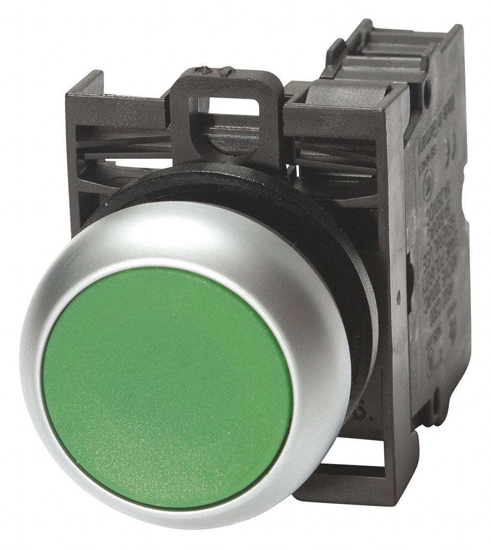EATON, Non-Illuminated, Extended Profile, Extended Push Button Operator - 60JN98|M22-D-G-K11 ...