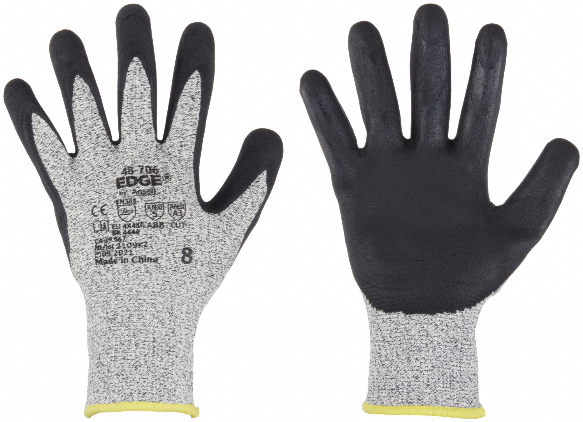 EDGE, L ( 9 ), ANSI Cut Level A3, Gloves - 60JU37|48-706 - Grainger