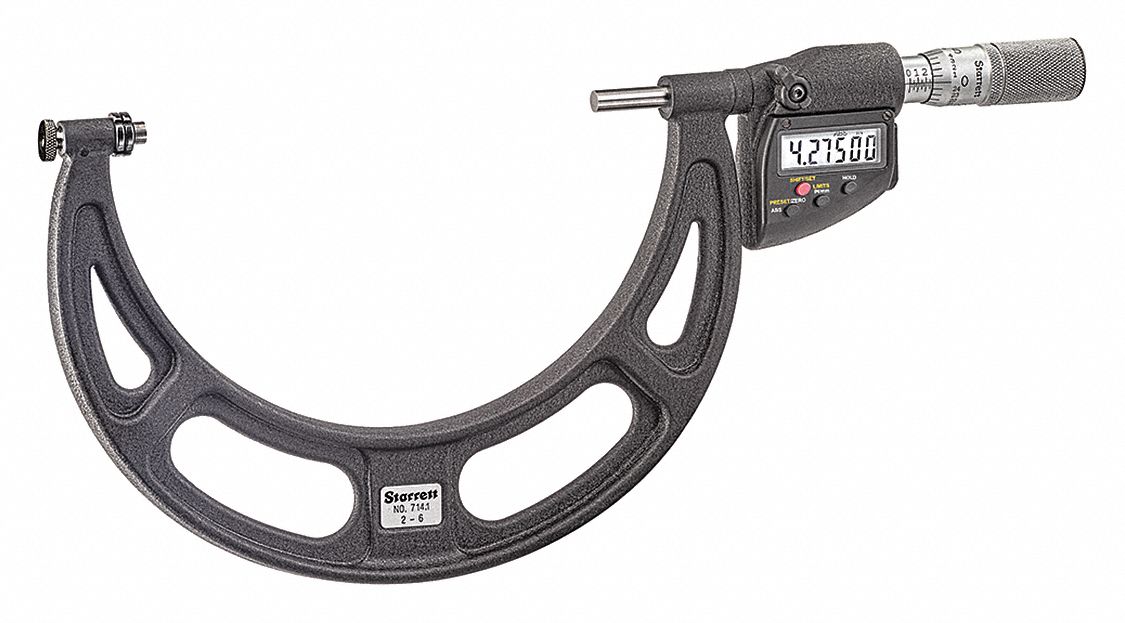 STARRETT, 20 in to 24 in /508 mm to 609 mm, Digital, Digital ...