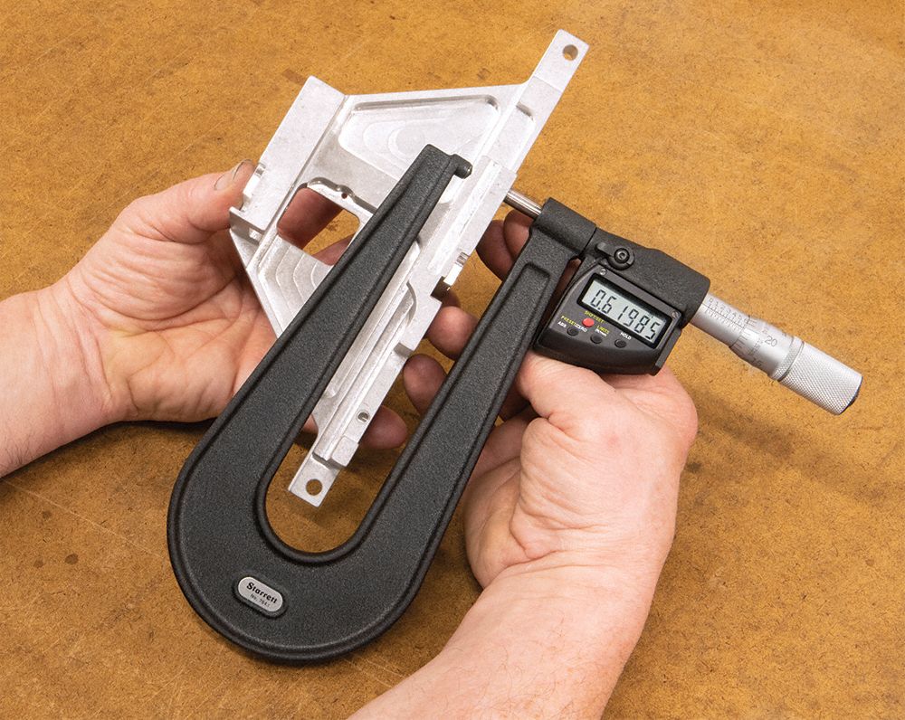 STARRETT Digital Sheet Metal Micrometer - 60KC58|764.1AXFL - Grainger