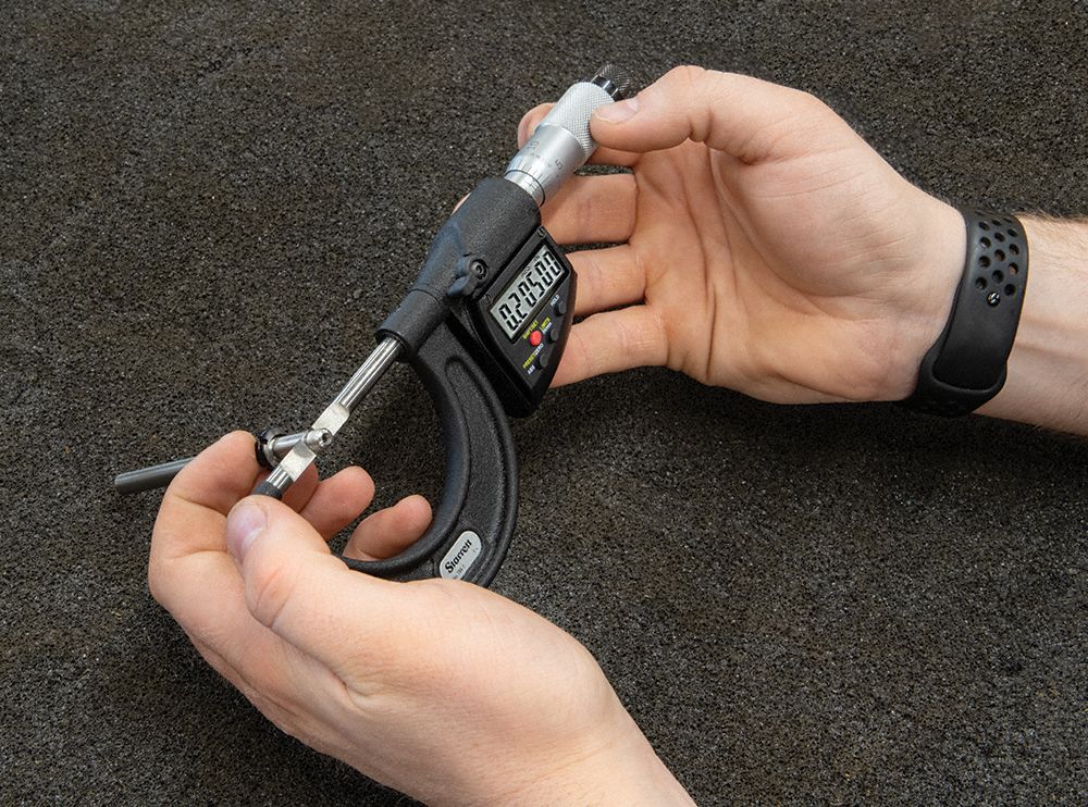 STARRETT Digital Blade Type Micrometer: 0 in to 1 in/0 to 25.4 mm Range ...