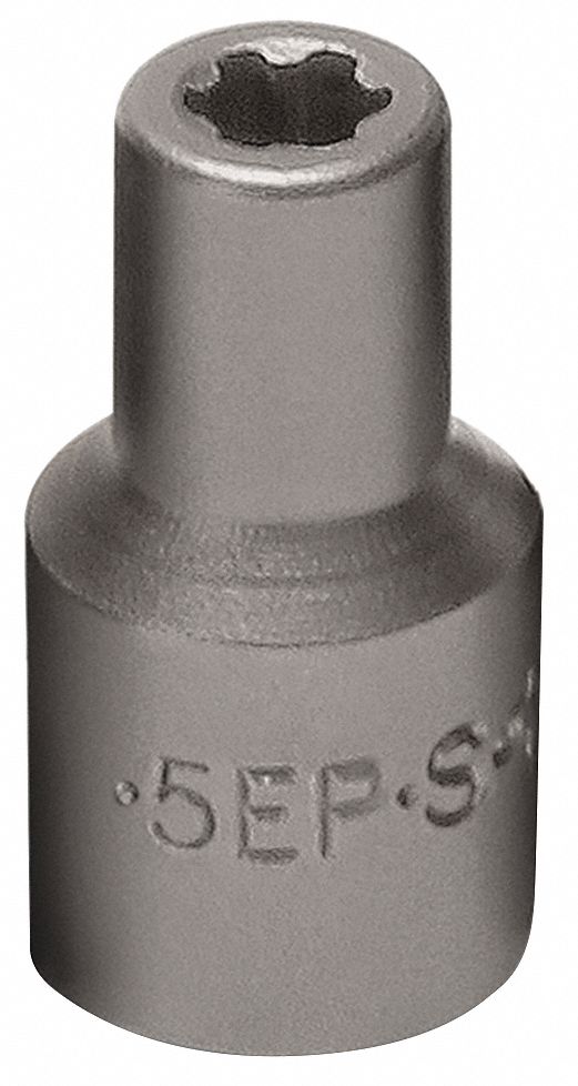 SK PROFESSIONAL TOOLS, 1/4 in Drive Size, E5 Socket Size, Nonsparking ...