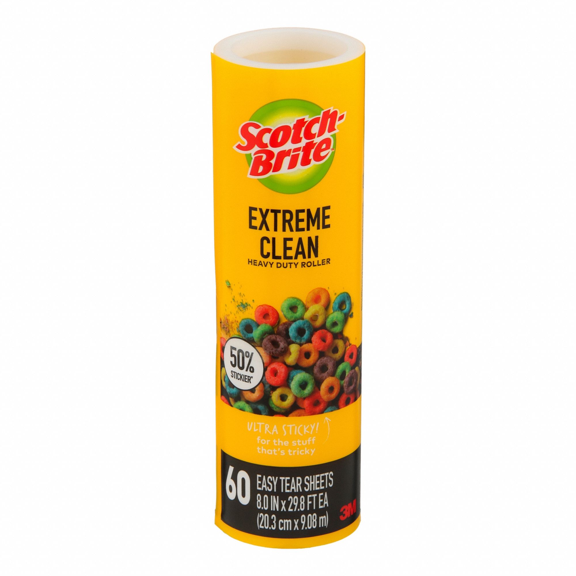 SCOTCH-BRITE, 60 Sheets, 8 in Sheet Lg, Lint Roller Refill - 60KD93 ...