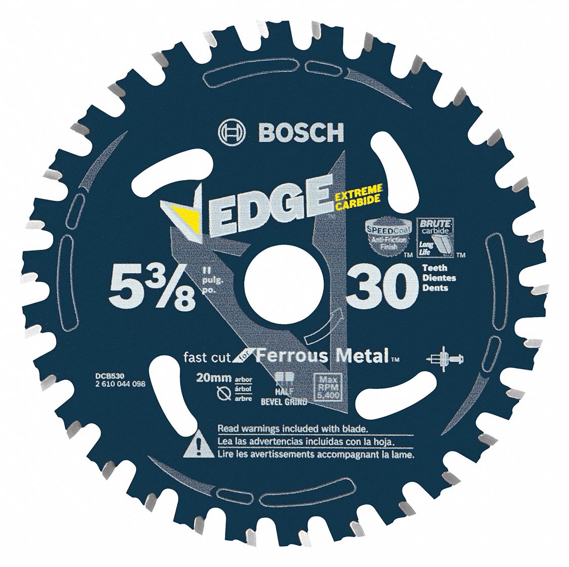 BOSCH, 5 3/8 in Blade Dia., 30 Teeth, Circular Saw Blade - 60KT14 ...