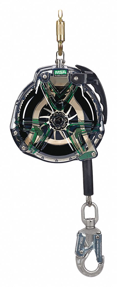 MSA Msa 63215-00A Msa Self-Retracting Lifeline: 310 lb Wt Capacity, 50 ...