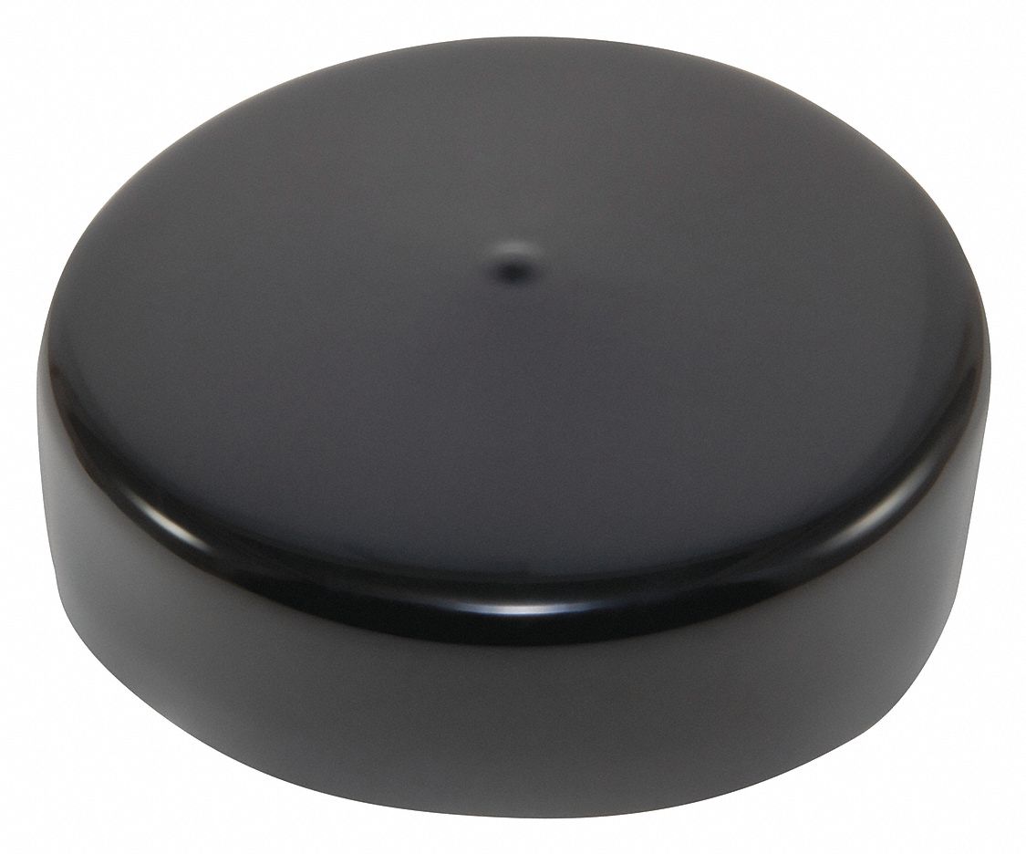 3 25⁄32 in, Black, Vinyl Cap - 60MC49|VC-3625-18 AB66A11A - Grainger