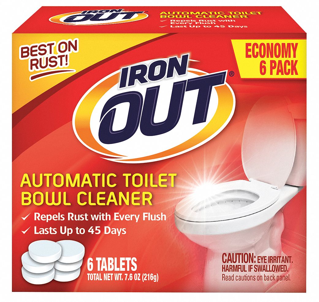 IRON OUT, Box, 7.6 Container Size, Toilet Bowl Cleaner - 60MM39|AT46N ...