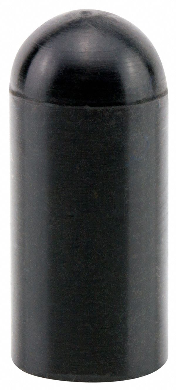 Silicone, Black, Straight Sided Cap - 60MV10|SC437 SH-51249 - Grainger