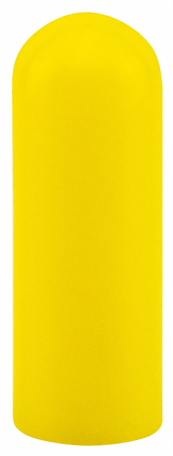 Silicone, Yellow, Straight Sided Cap - 60MV17|SC535 SH-51257 - Grainger
