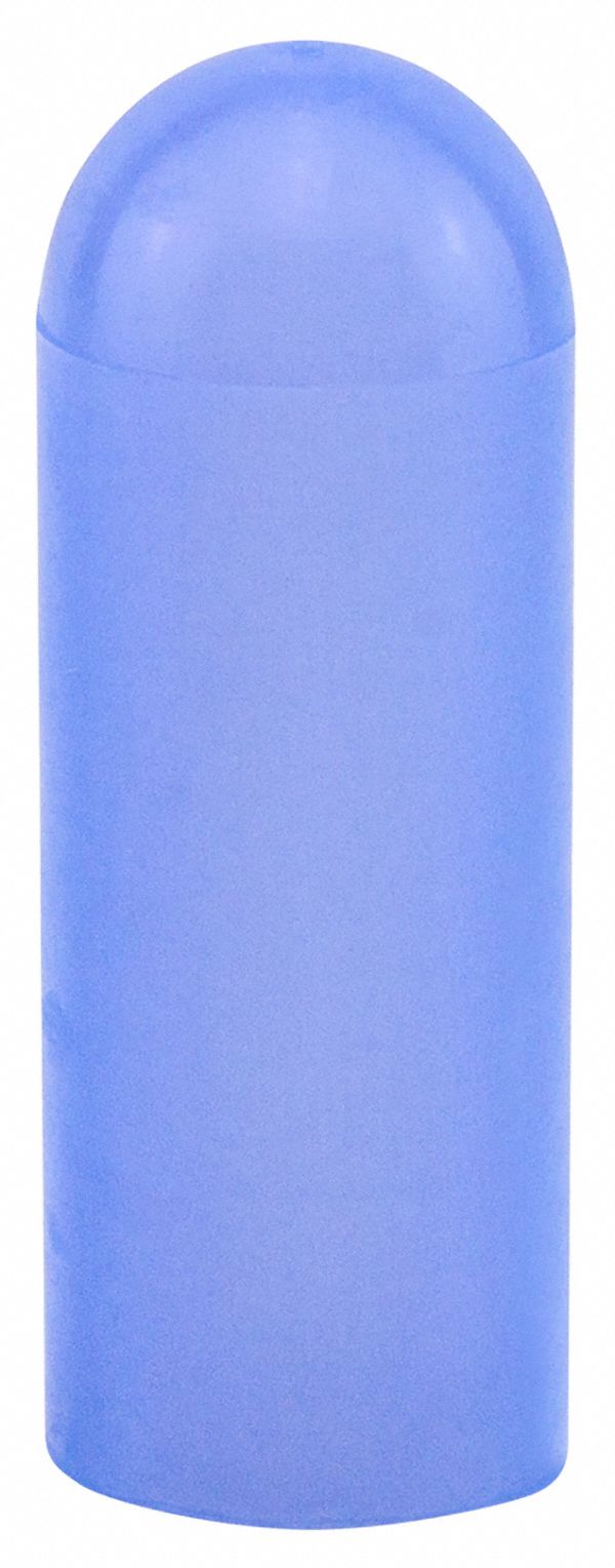 Silicone, Light Blue, Straight Sided Cap - 60MV19|SC562 SH-51259 - Grainger