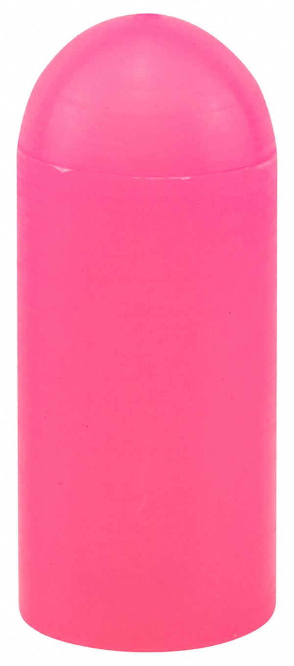 Silicone, Pink, Straight Sided Cap - 60MV24|SC687 SH-51266 - Grainger