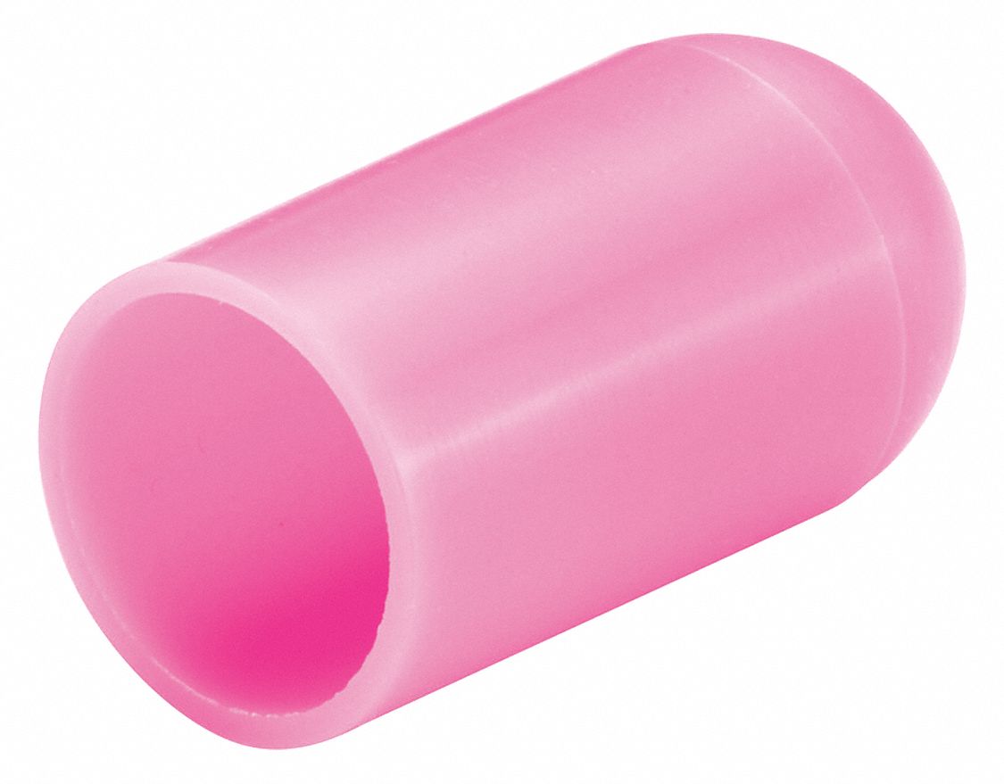 Silicone, Pink, Straight Sided Cap - 60MV36|SC970 SH-51284 - Grainger