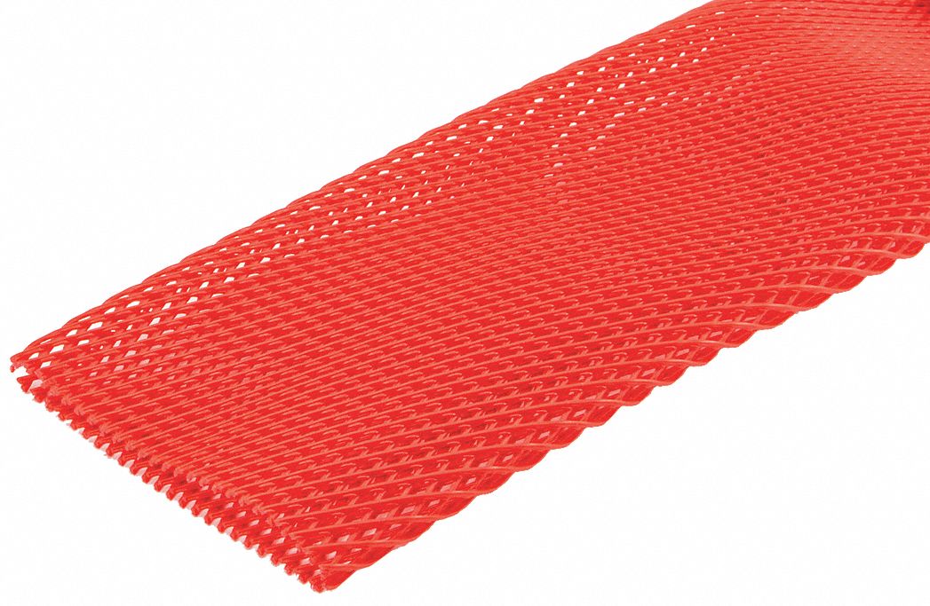 0.08 in Thick, Red, Sleeve Web Netting - 60MY10|SW-250-66 421101HB ...