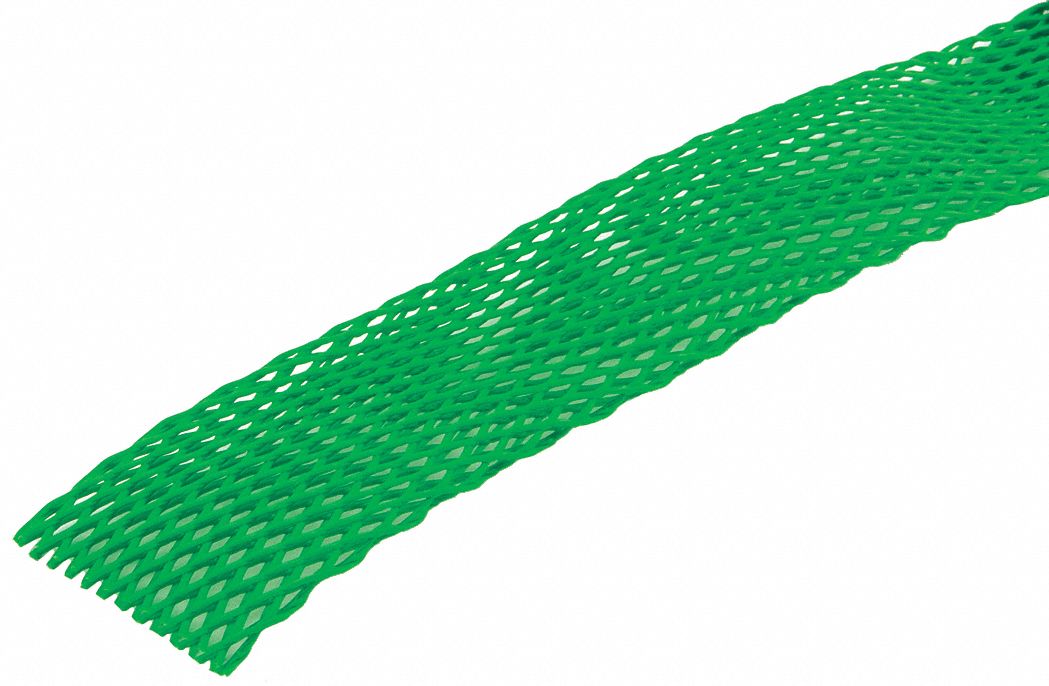 0.08 in Thick, Green, Sleeve Web Netting - 60MY40|SW-125-66 - MINICOIL ...