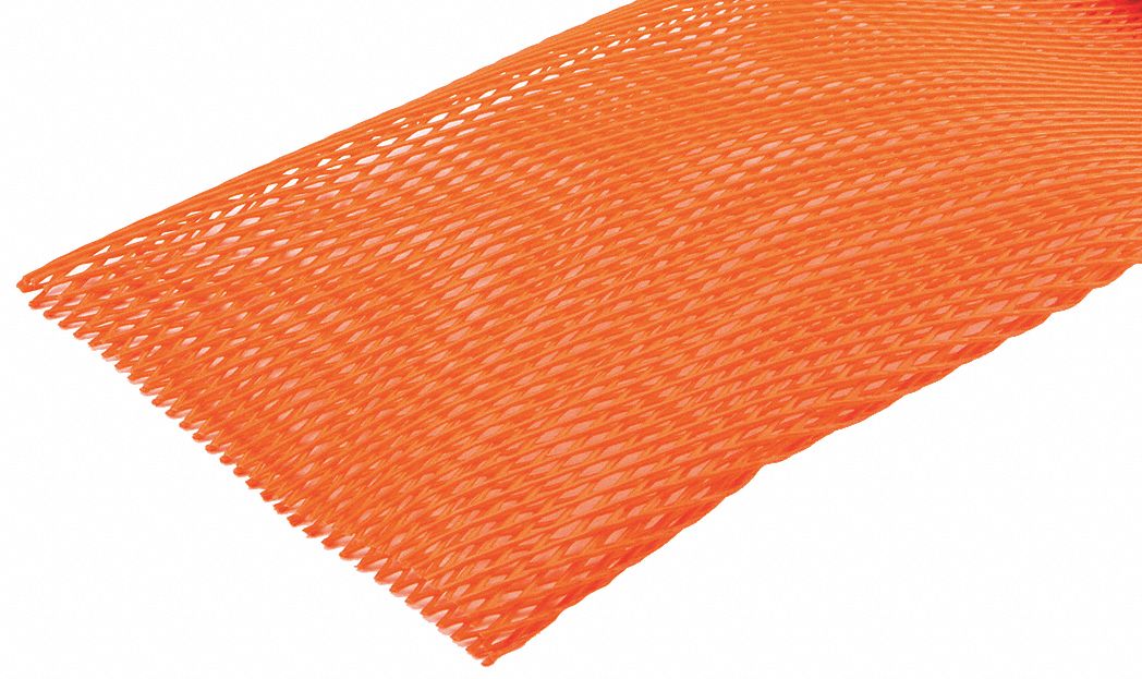 0.07 in Thick, Orange, Sleeve Web Netting - 60MY14|SW-40 421601GC ...