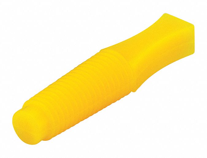 Silicone, Yellow, Tapered Plug - 60NA74|UFP00406 SH-51897 - Grainger