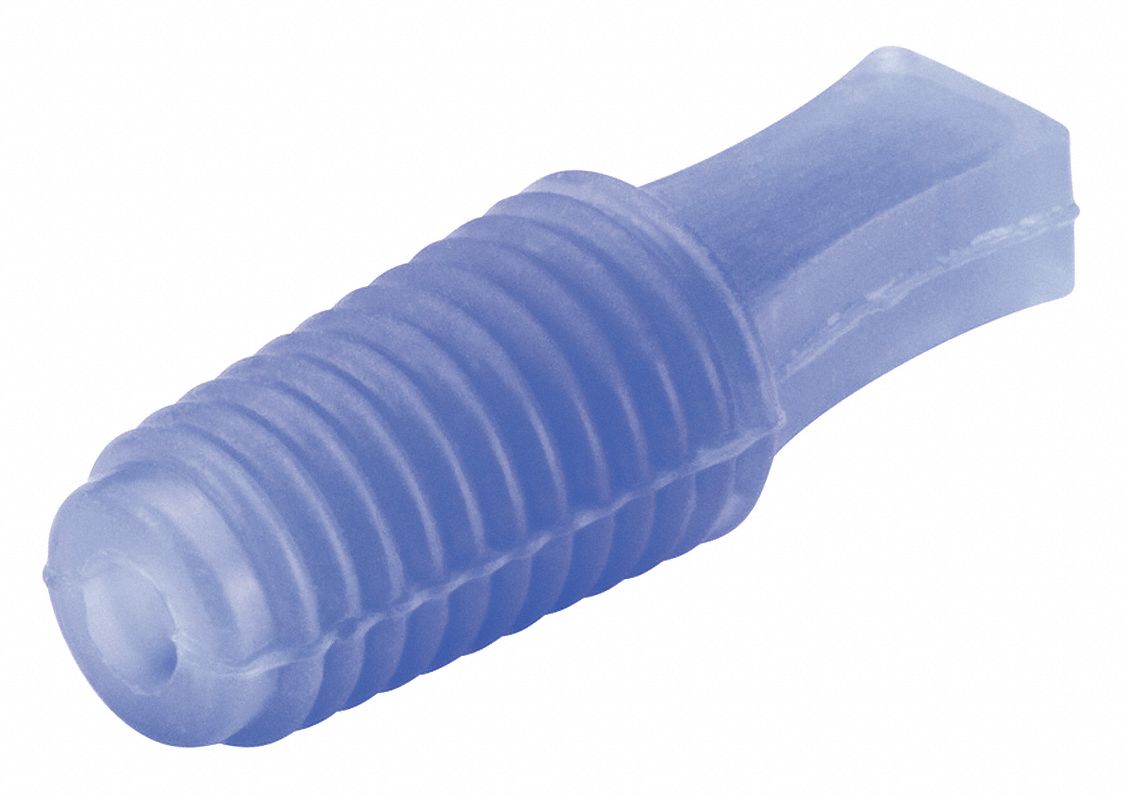 Silicone, Light Blue, Tapered Plug - 60NA76|UFP00562 SH-51899 - Grainger