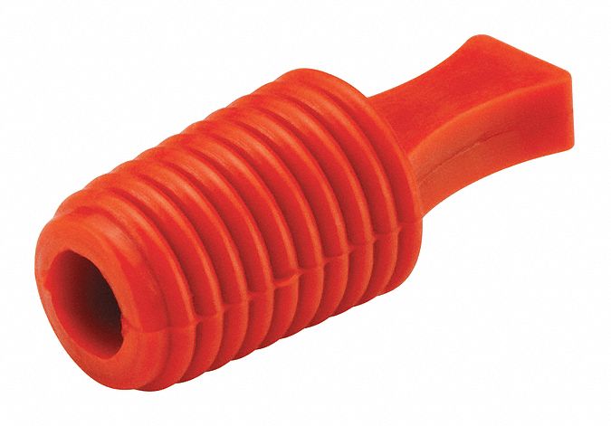 Silicone, Rusty Red, Tapered Plug - 60NA78|UFP00718 SH-51901 - Grainger