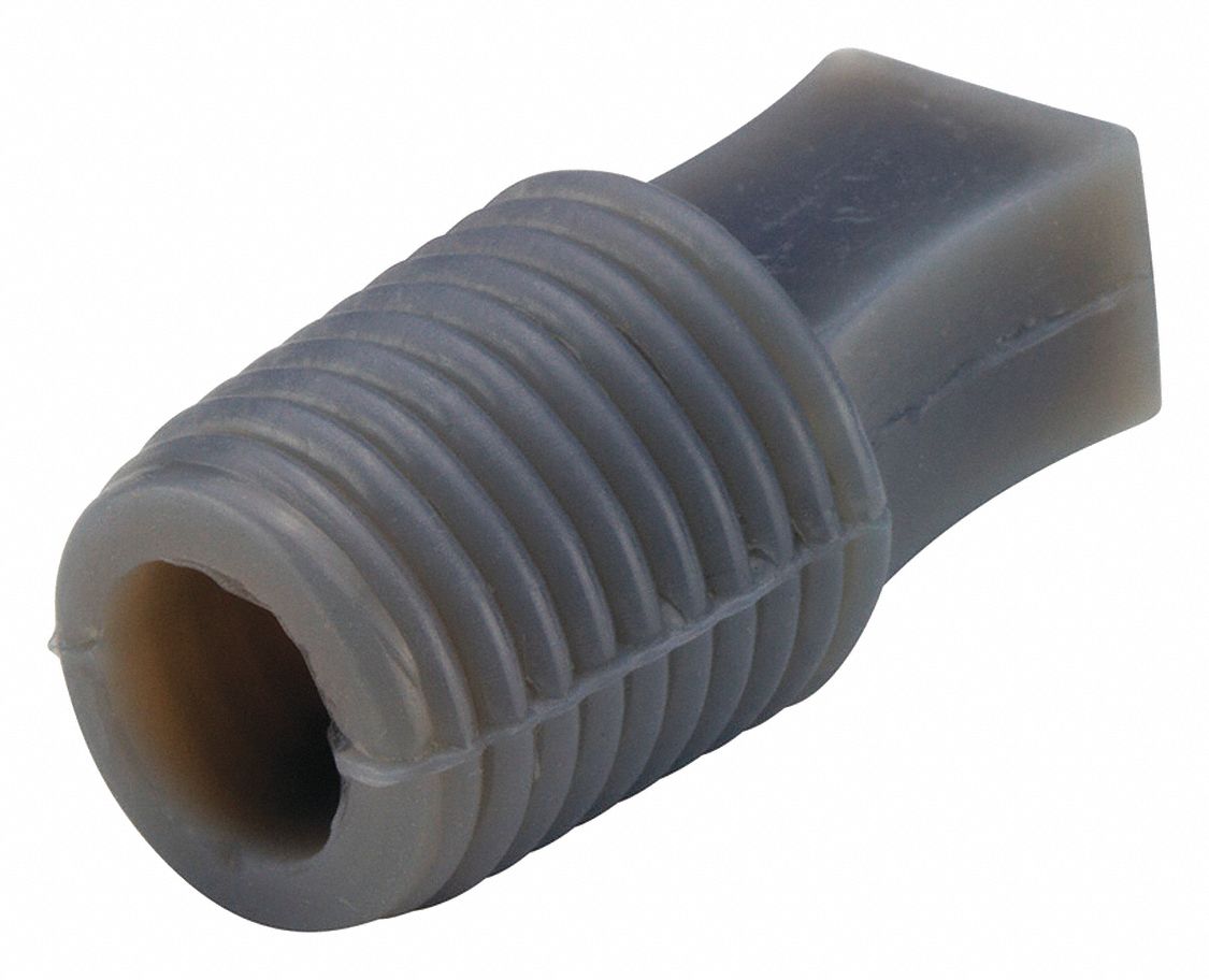 Silicone, Gray, Tapered Plug - 60NA80|UFP00866 SH-51903 - Grainger
