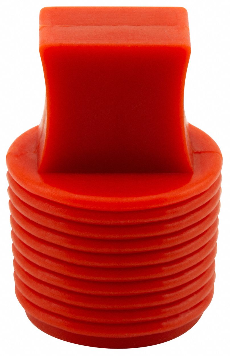 Silicone, Rusty Red, Tapered Plug - 60NA86|UFP01216 SH-51909 - Grainger