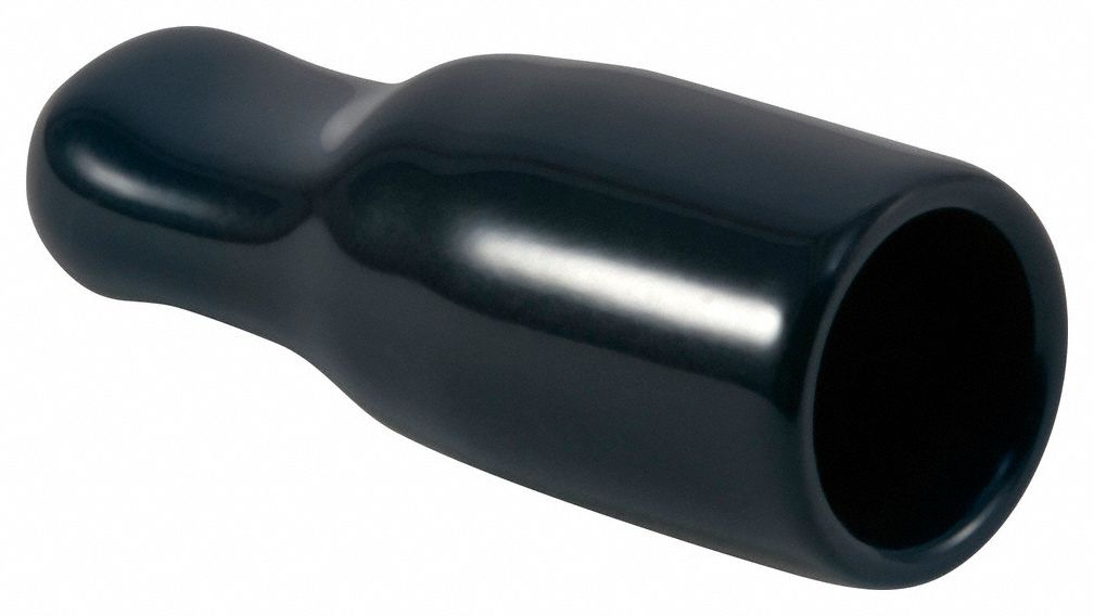 Flat Cap Top, Black/Red, Vinyl Ergonomic Pull-Tab Cap - 60NH12|VFE-312 ...