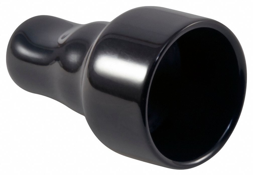 Flat Cap Top, Black/Red, Vinyl Ergonomic Pull-Tab Cap - 60NH15|VFE-530 ...