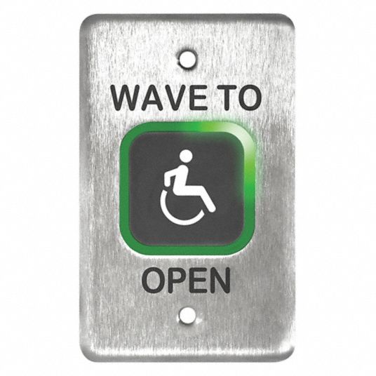 BEA, 4 1/2 in Ht, 2 3/4 in Wd, Wave to Open Touchplate - 60NJ42|10MS41 ...