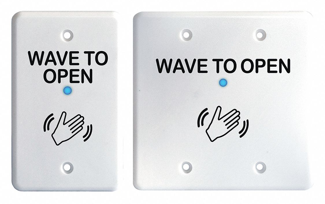 BEA, 4 1/2 in Ht, 2 3/4 in Wd, Wave to Open Touchplate - 60NJ51|10MS31U ...