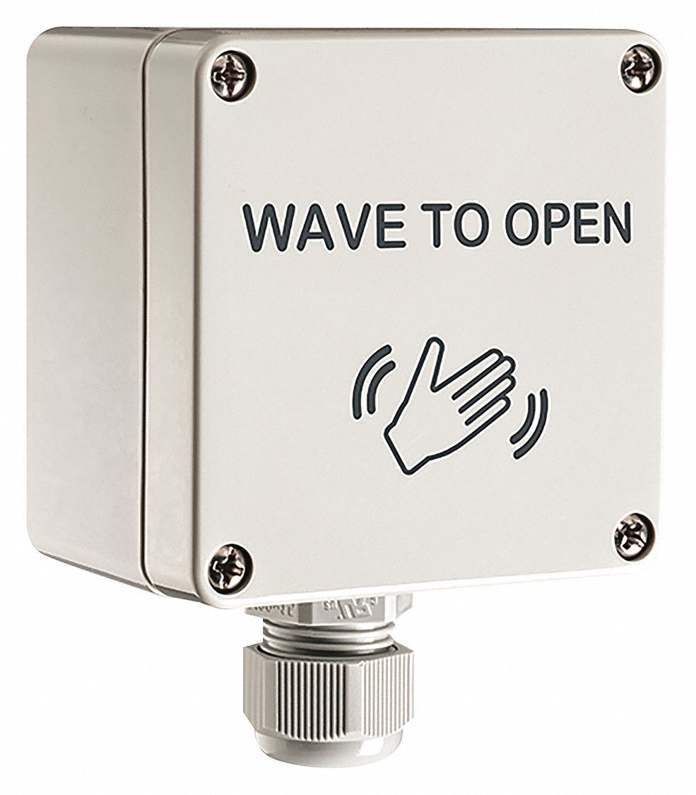 BEA, 3 1/4 in Ht, 3 1/8 in Wd, Wave to Open Touchplate - 60NJ52 ...