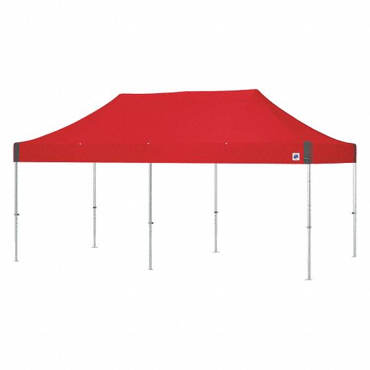 E-Z UP, 20 ft Overall Lg, 10 ft Overall Wd, Canopy Tent - 60NM15 ...