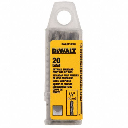 DEWALT, High Speed Steel, 1/8 in Drill Bit Dia, Cut-Out Bit - 60NP29 ...