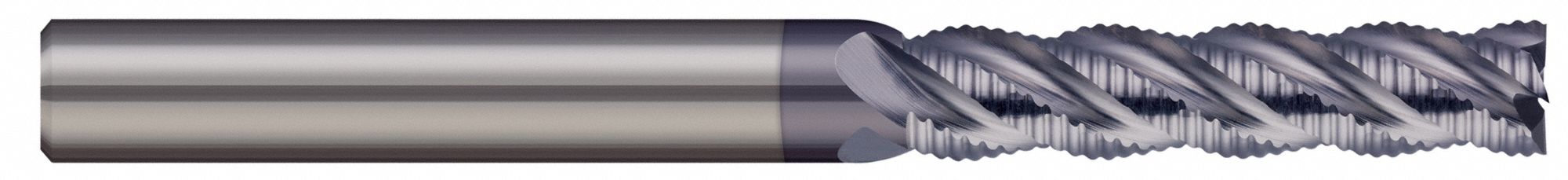 MICRO 100, Carbide, AlTiN Coated, Roughing End Mill - 60NR26|SHRM-140-4X - Grainger
