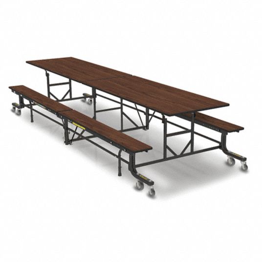 PALMER HAMILTON, Montana Walnut, Bench Seat, Cafeteria Bench Table ...