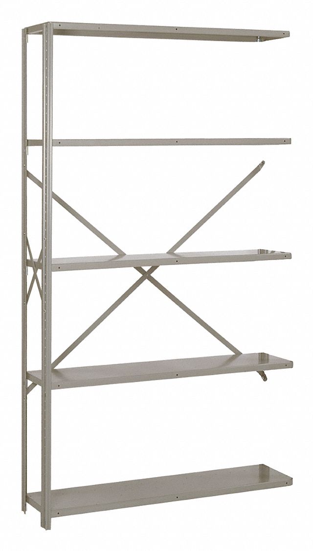 LYON, Add-On, Heavy-Duty, Steel, Clip Adjustable Shelving - 60PP86 ...