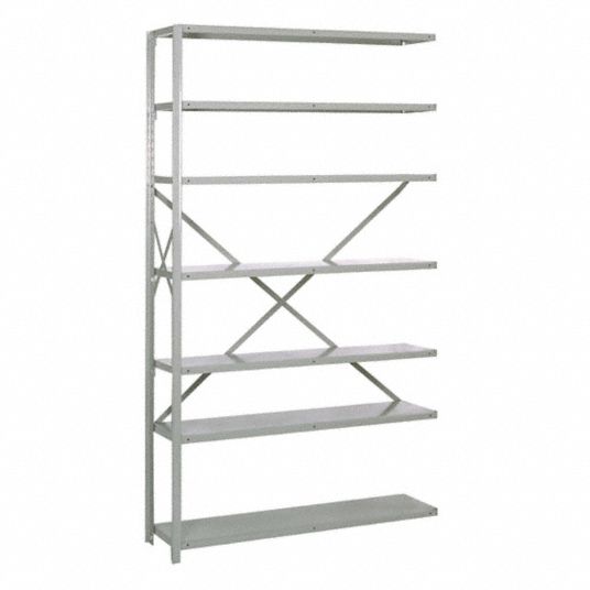 LYON, Add-On, Heavy-Duty, Steel, Clip Adjustable Shelving - 60PP96 ...